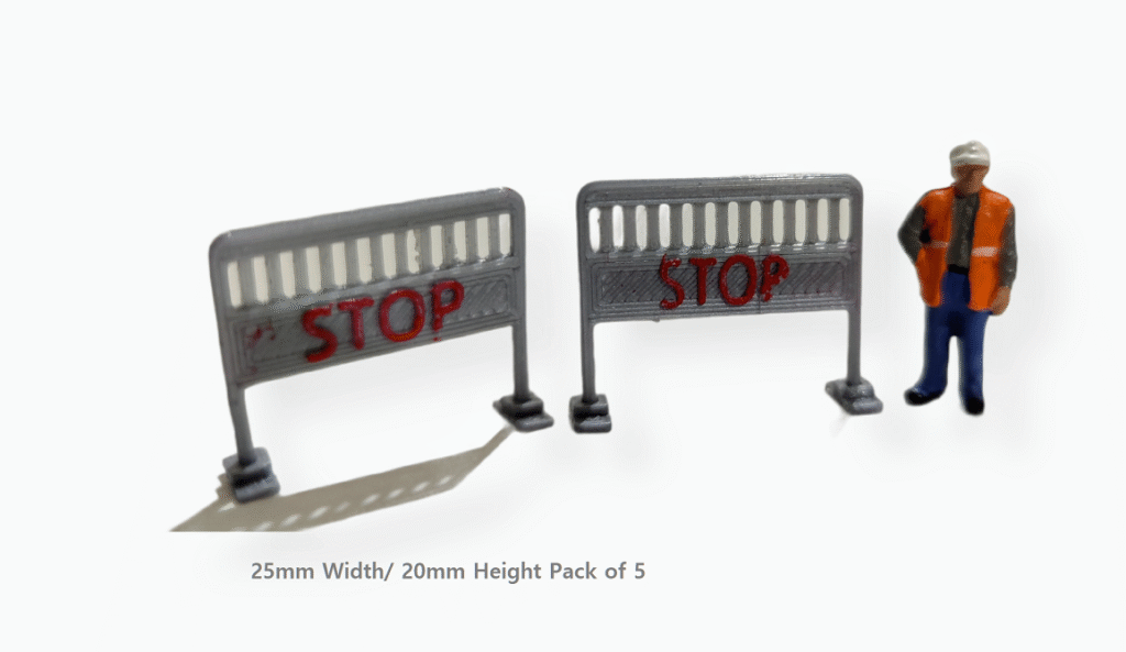 HO/OO Road Block Barriers (Pack of 5) – Model Railway India